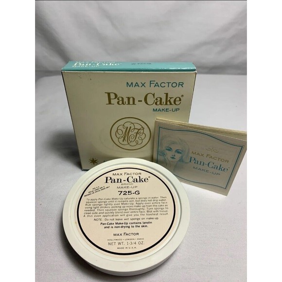Makeup | Vintage Max Factor Hollywood Pancake Makeup New 725g | Poshmark